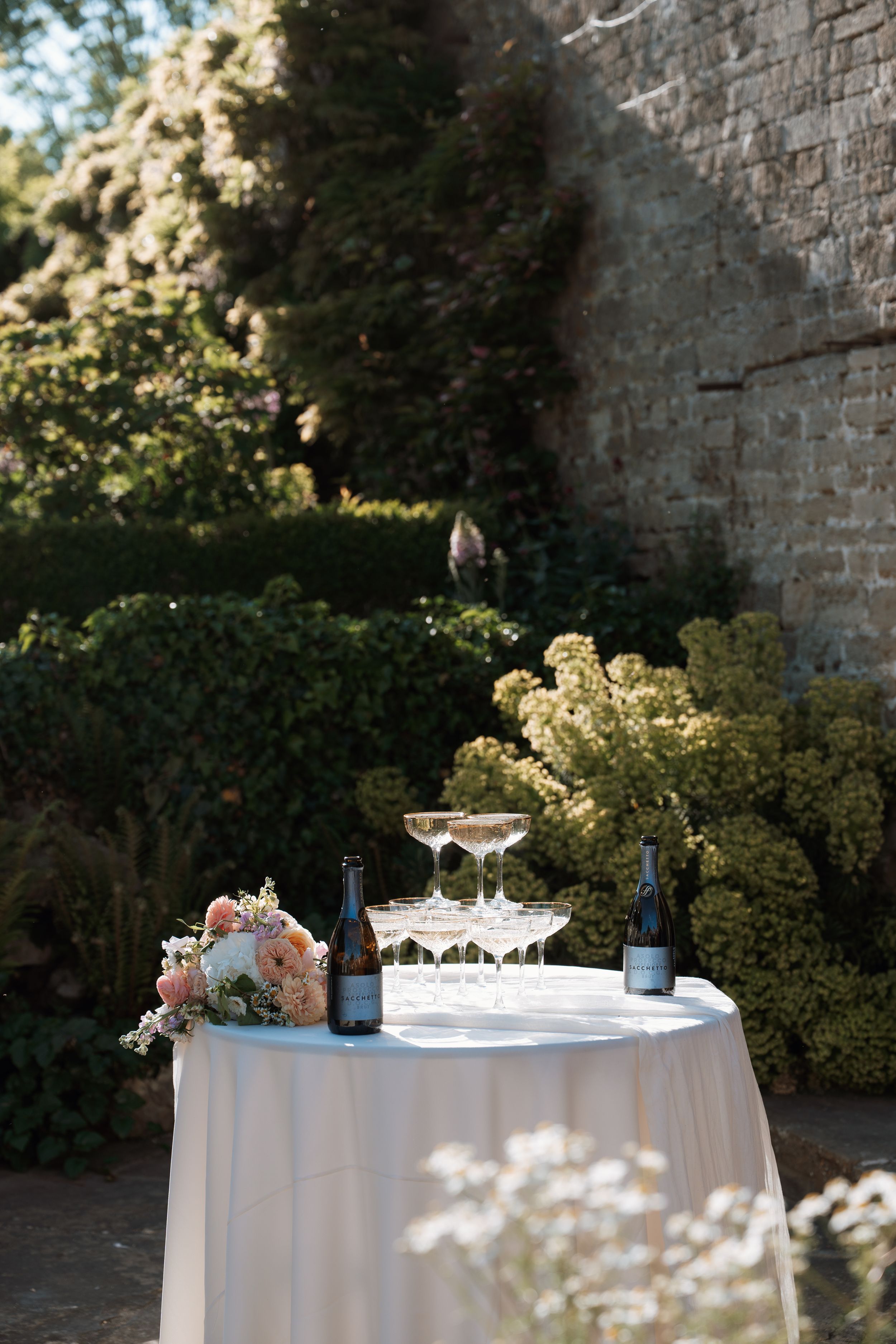 Becca and Cameron's romantic black tie wedding at Farleigh House, Bath ...