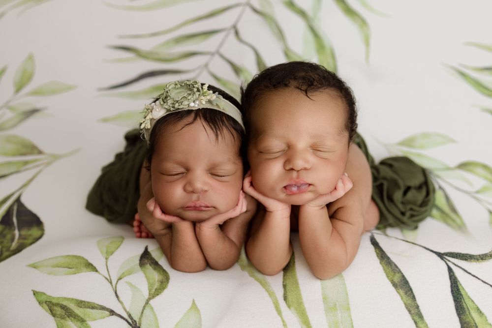 A Magical Newborn Photography Session with Twins: Mason and Madison