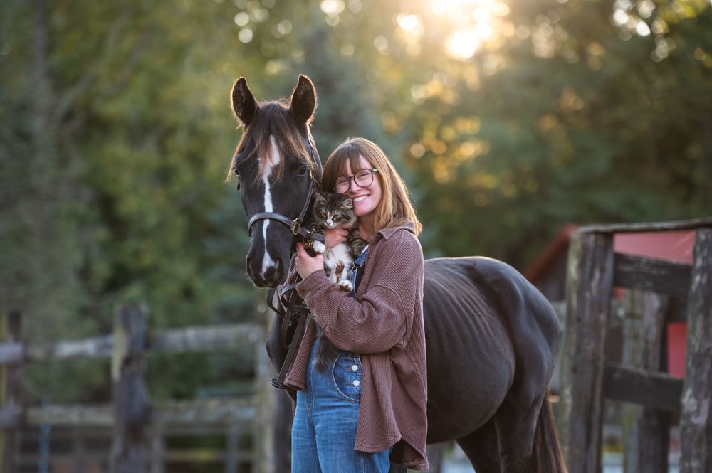Gemma & Henry - Fall Horse & Rider Session - Madeline Ball Photography