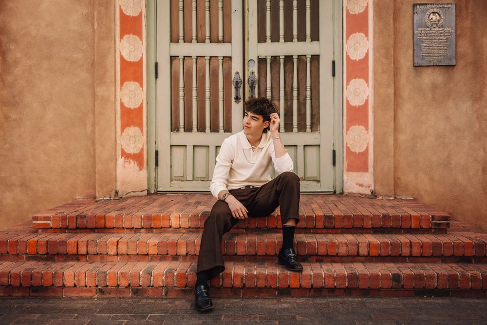 Warren | Downtown Santa Fe Senior Portraits - Sheena Chakeres Photography