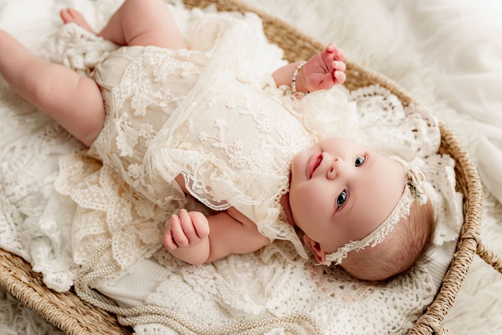 Dottie's 3 Month Milestone Session | Milestone Photographer in ...