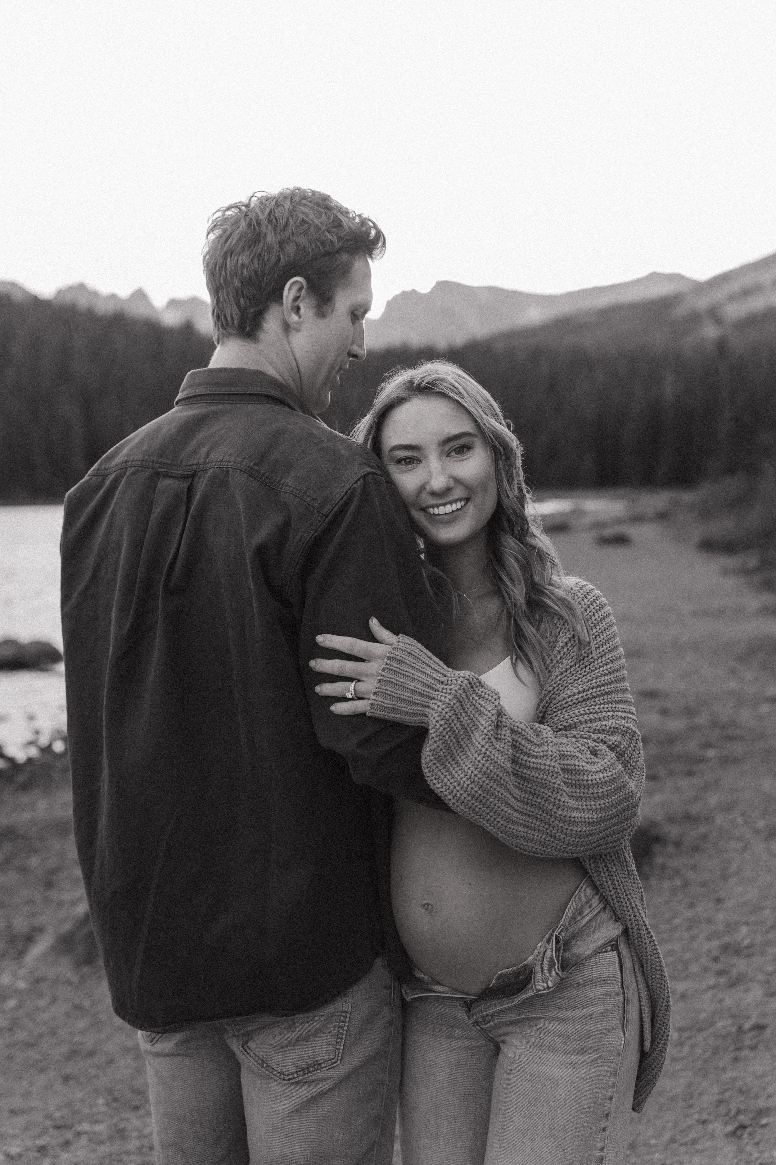 Maternity Portraits at Brainard Lake - Megan Hadley Photography