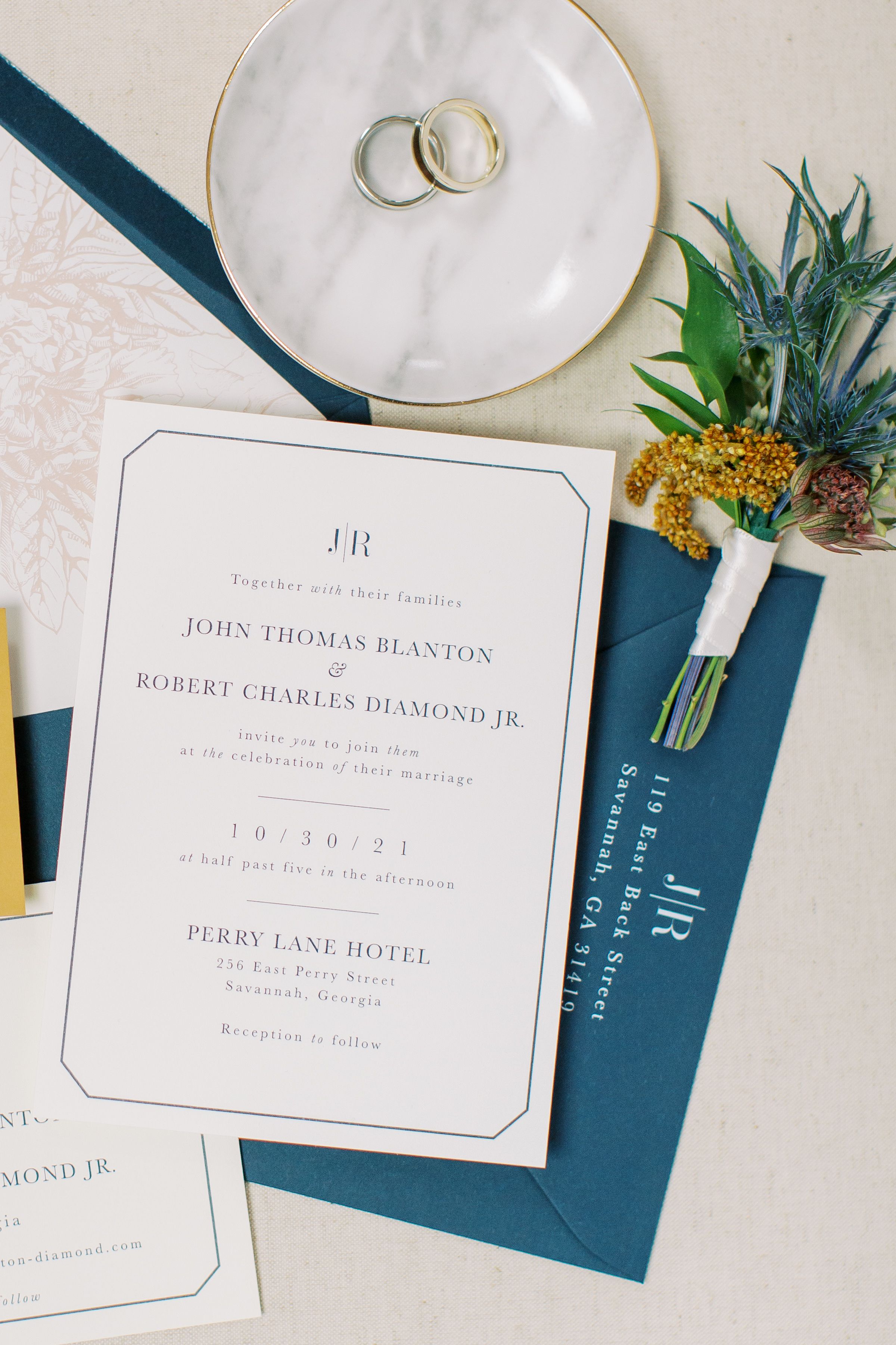 A Gorgeous Perry Lane Hotel Wedding: Bobby & John's Unforgettable Day ...