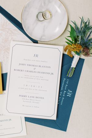 A Gorgeous Perry Lane Hotel Wedding: Bobby & John's Unforgettable Day ...