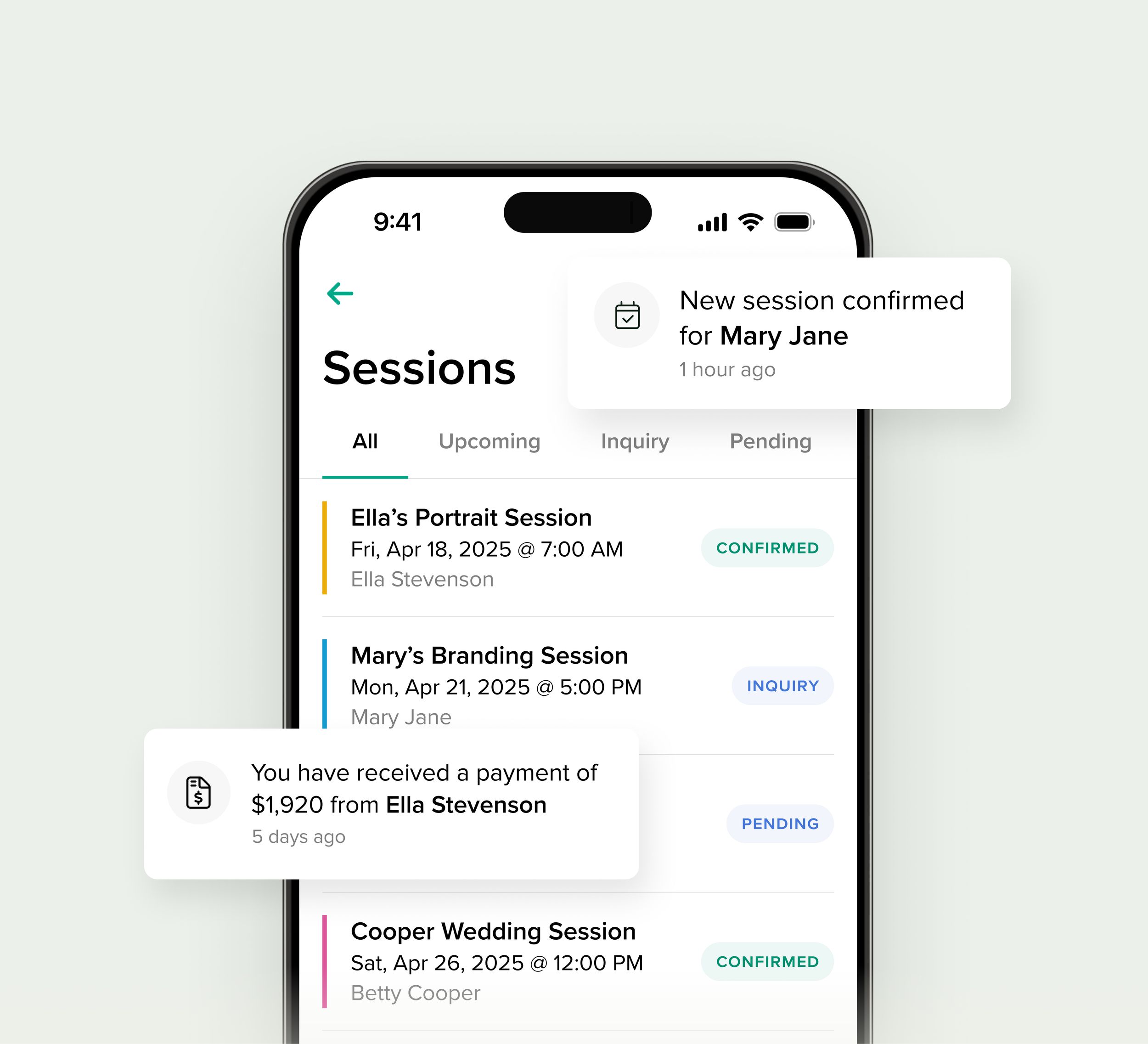 Studio Manager Mobile App