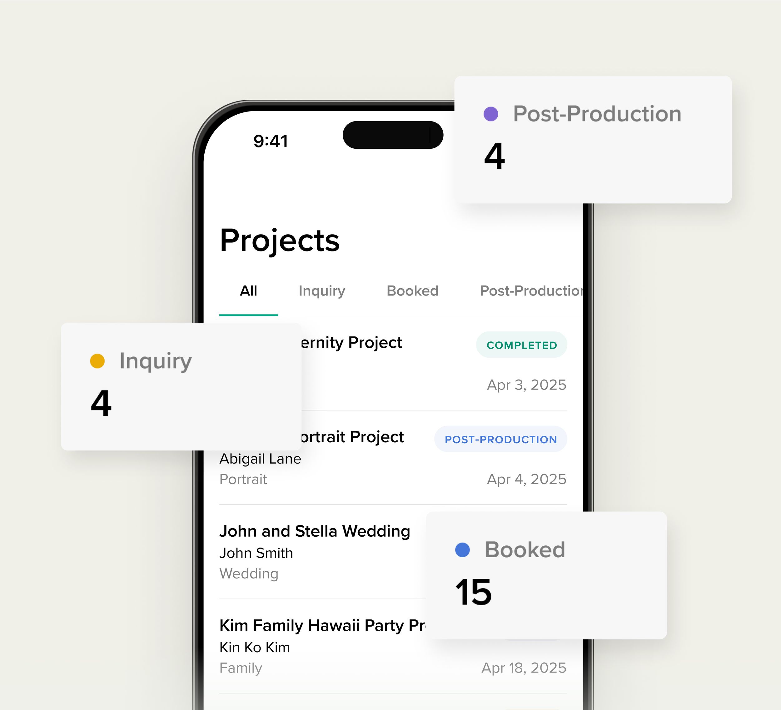 Studio Manager Mobile App