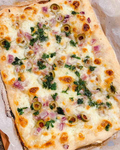 Mediterranean Flatbread Pizza Appetizer - American Country Living