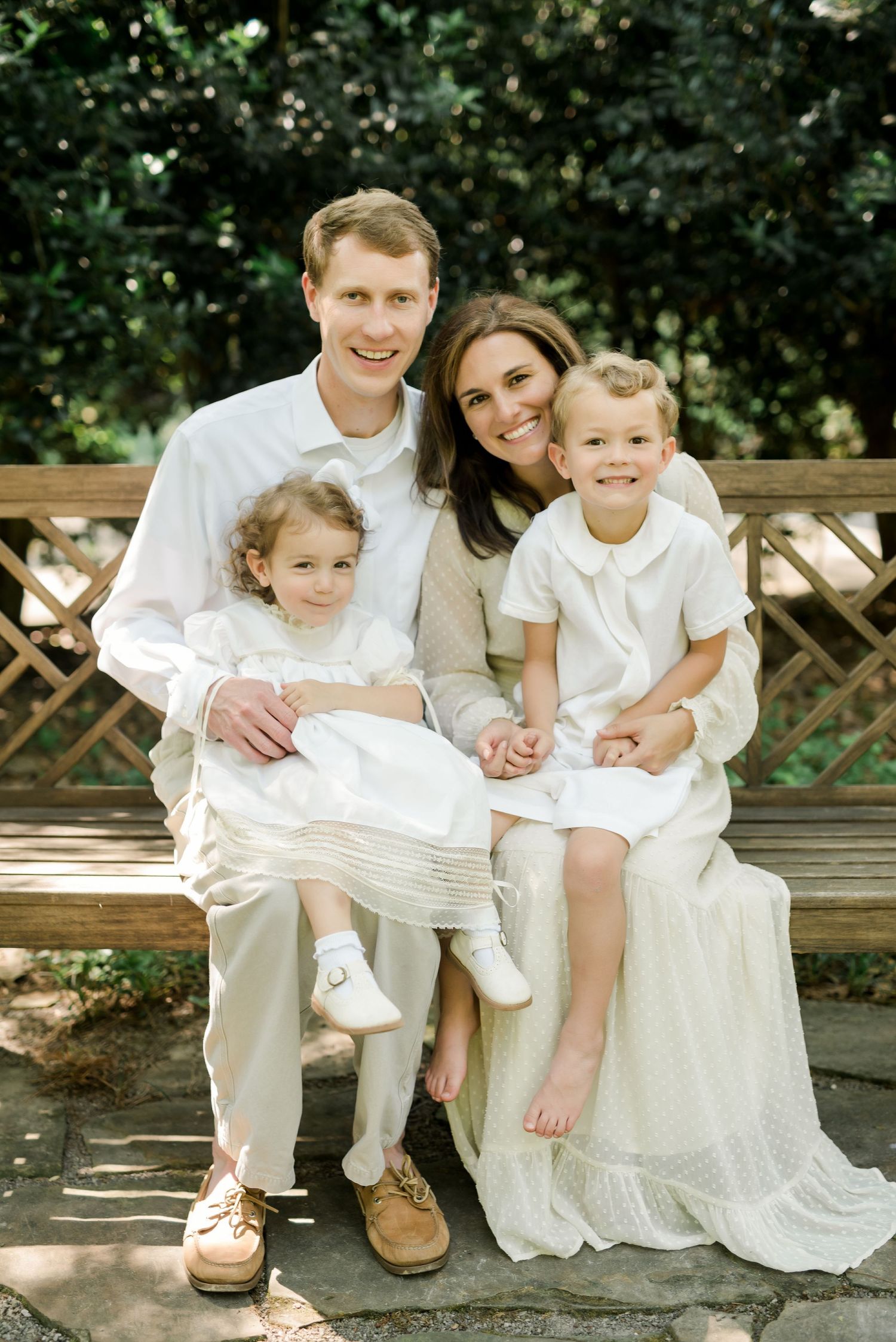The Mustian Family in the Garden - CBM PHOTO