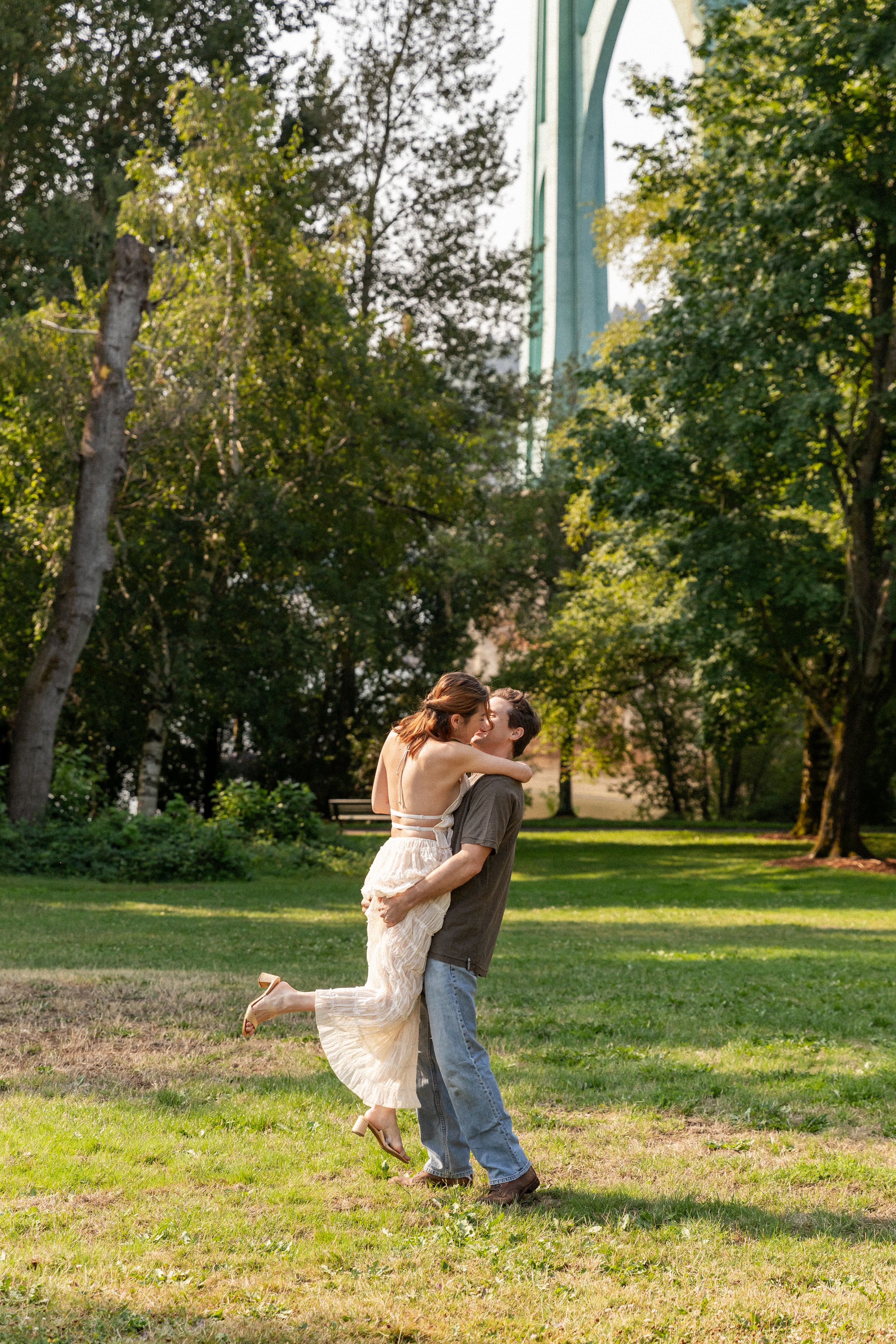 Cathedral Park Couples Photography | Ting + Jared Portland, Oregon