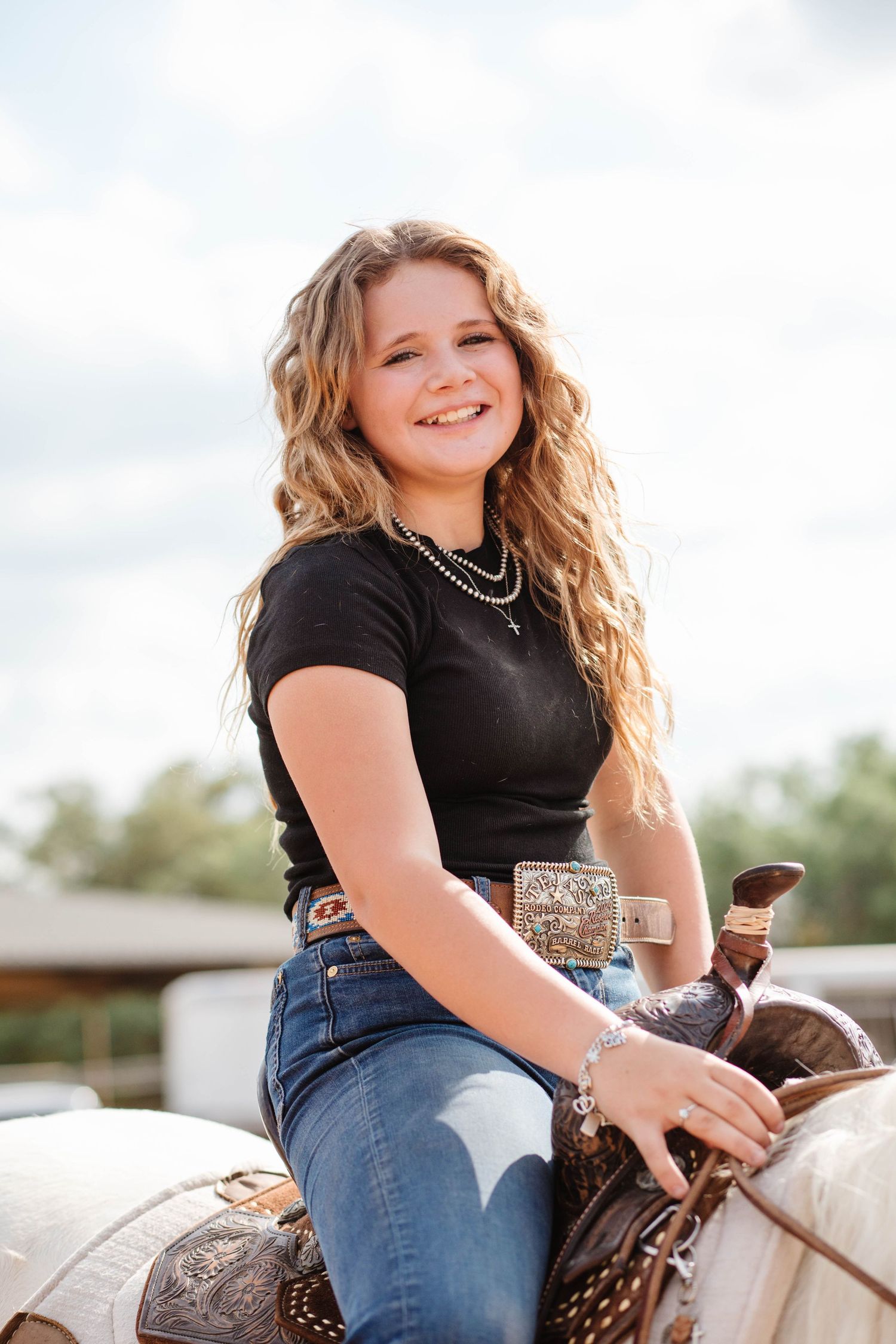 Ari and Her Barrel Racing Horse, Pepsi - Kim Esther Photography