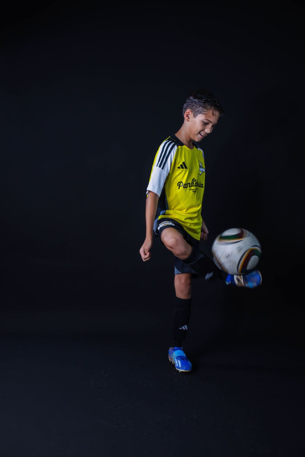 Easton in Action | Studio Soccer Portraits - Kim Esther Photography