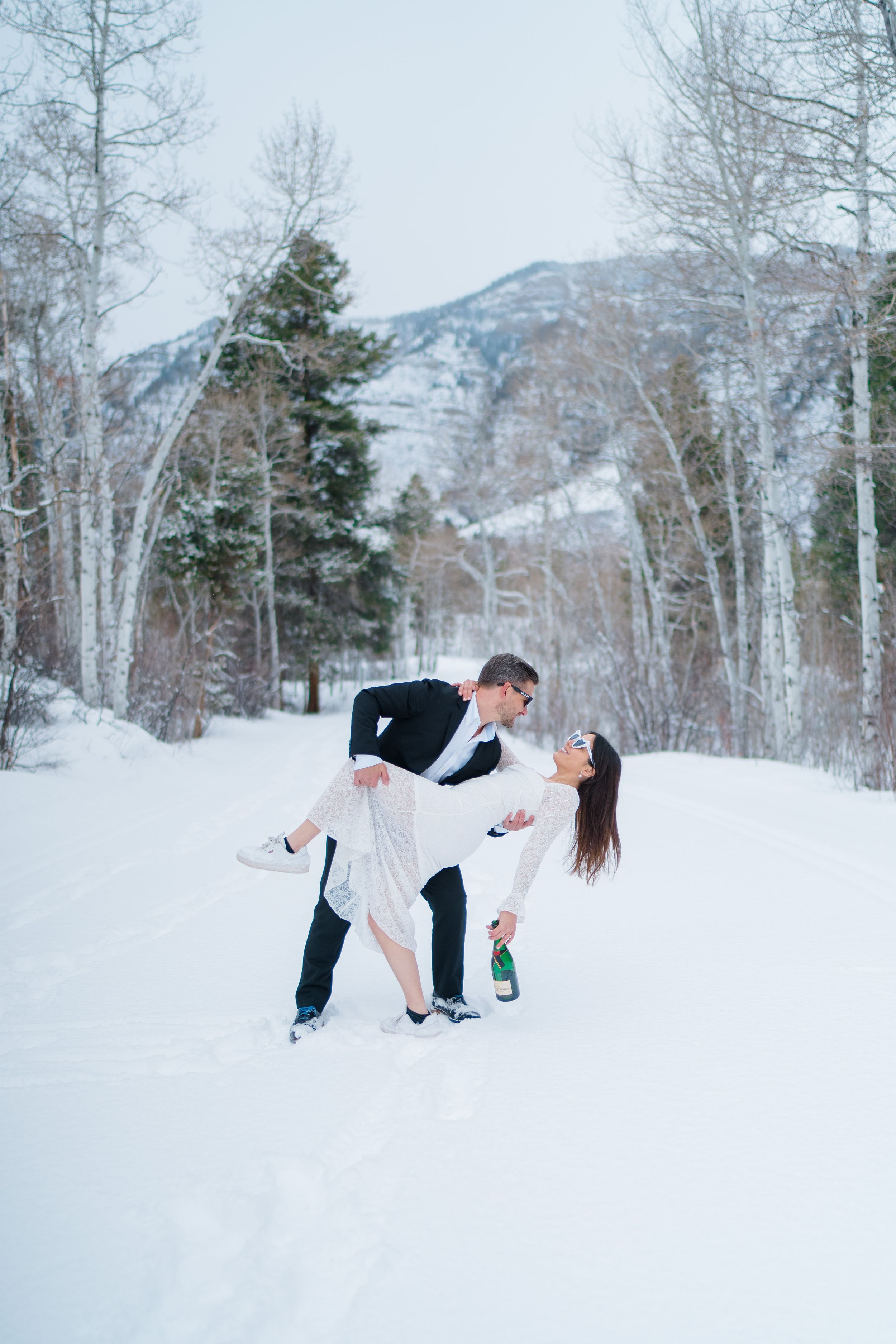 Snowy Vail Engagement Session