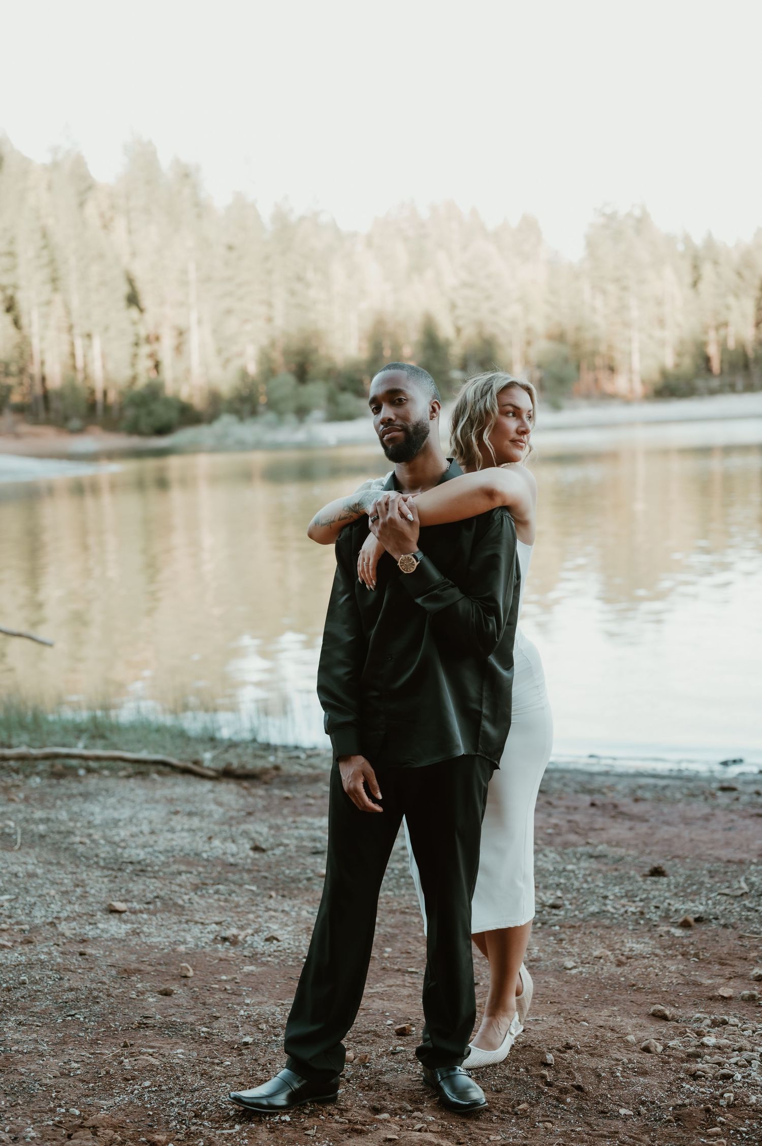 Golden Hour in the Pines: A Romantic Sly Park Engagement Session at ...
