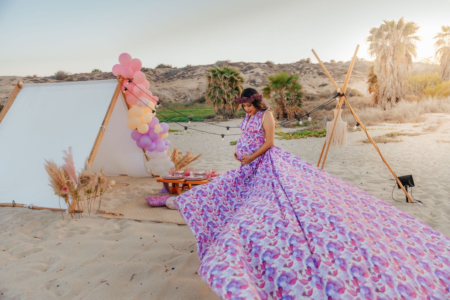 Baby Shower in Cabo! - Los Cabos Flying Dress - Cabo Artistic Photoshoots