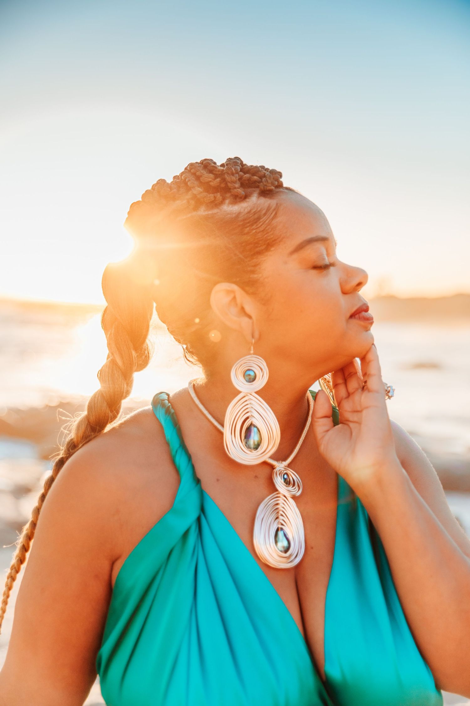 When Sunset Wears Turquoise - Los Cabos Flying Dress - Cabo Artistic ...