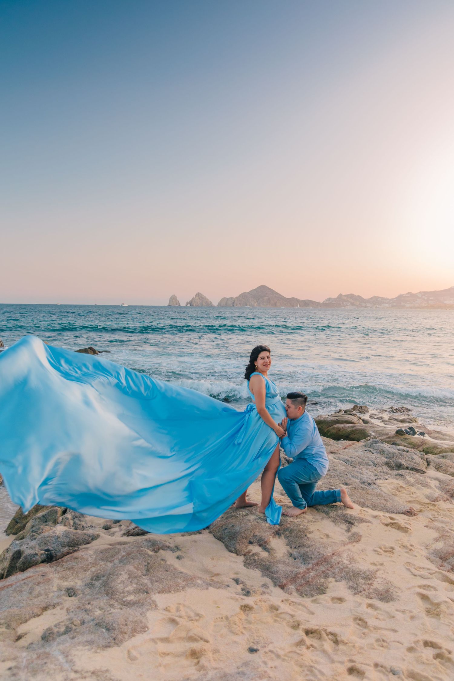 Mom to be - Los Cabos Flying Dress - Cabo Artistic Photoshoots