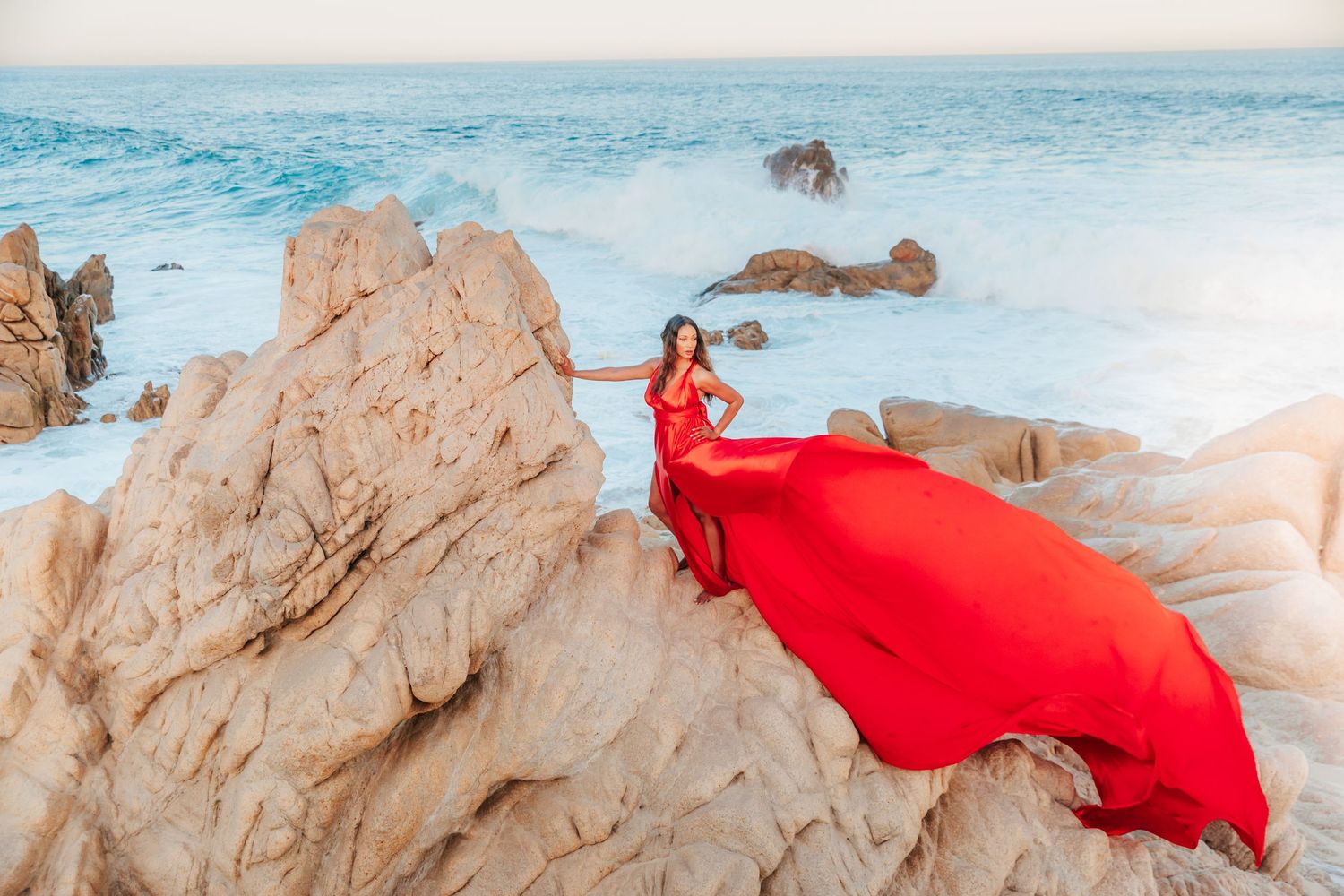Playa Cabo Real - Los Cabos Flying Dress - Cabo Artistic Photoshoots