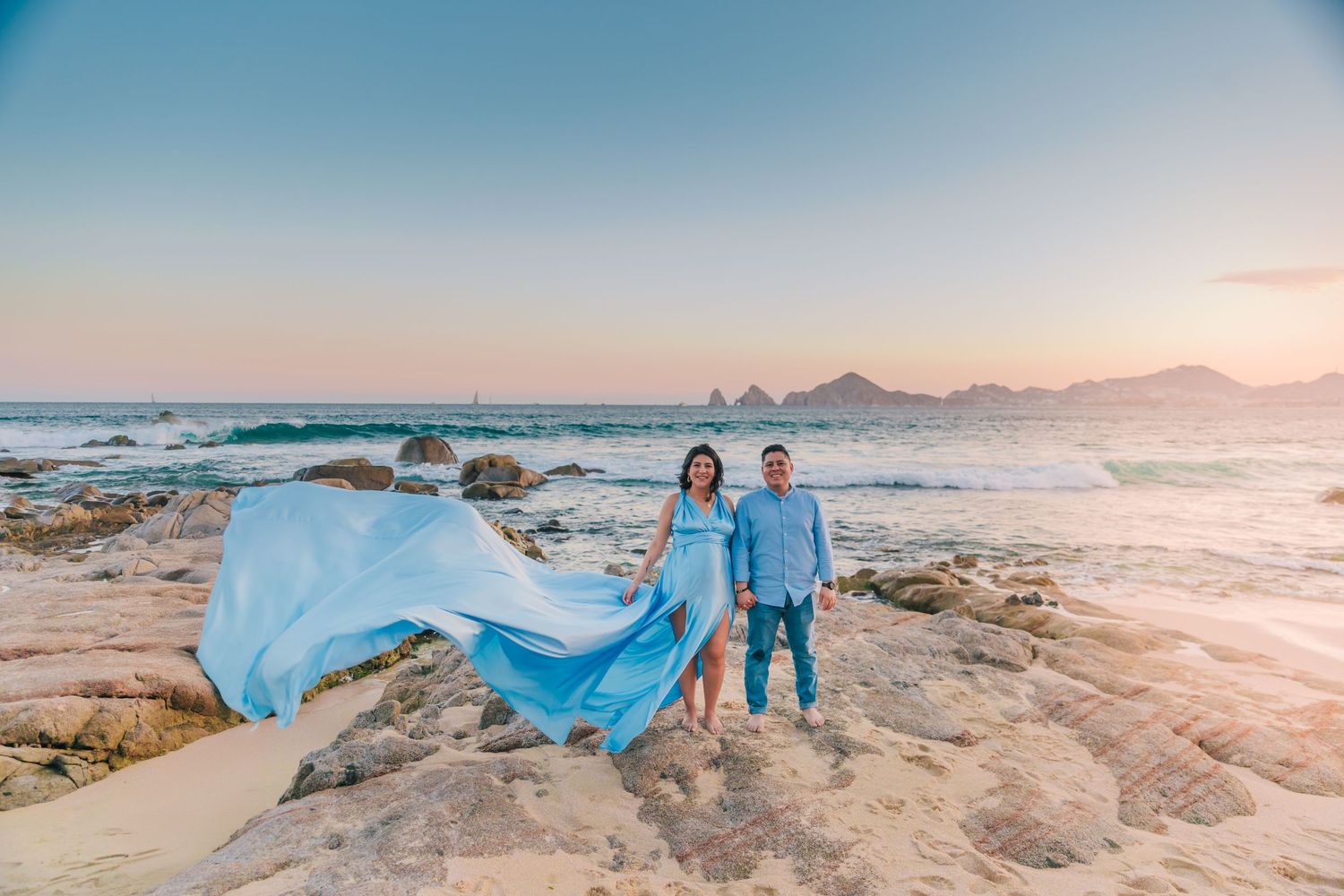 Mom to be - Los Cabos Flying Dress - Cabo Artistic Photoshoots