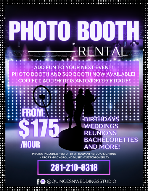 PHOTO BOOTH - Quinces & Weddings Studio