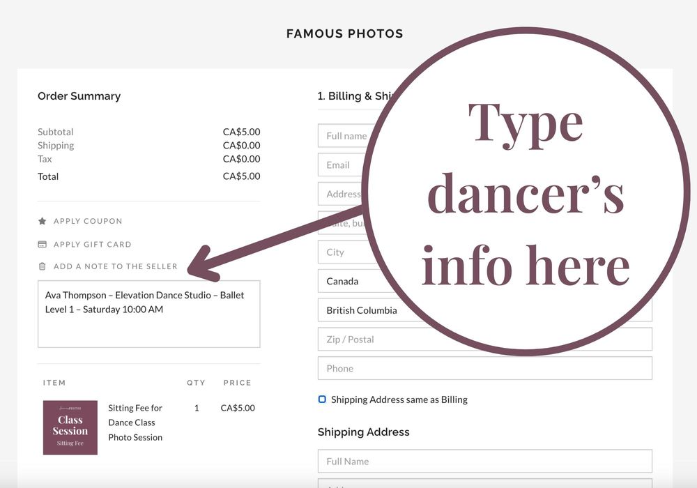 Sitting Fees - Famous Photos