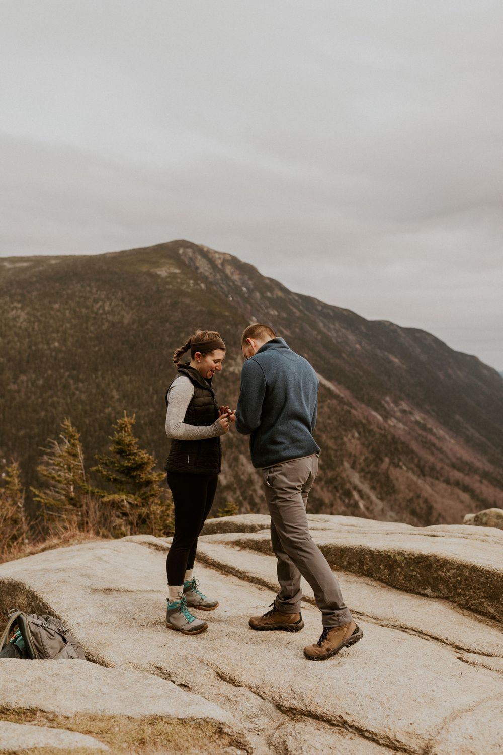 Mount Willard Proposal - New Hampshire Wedding Photographer - Robin ...