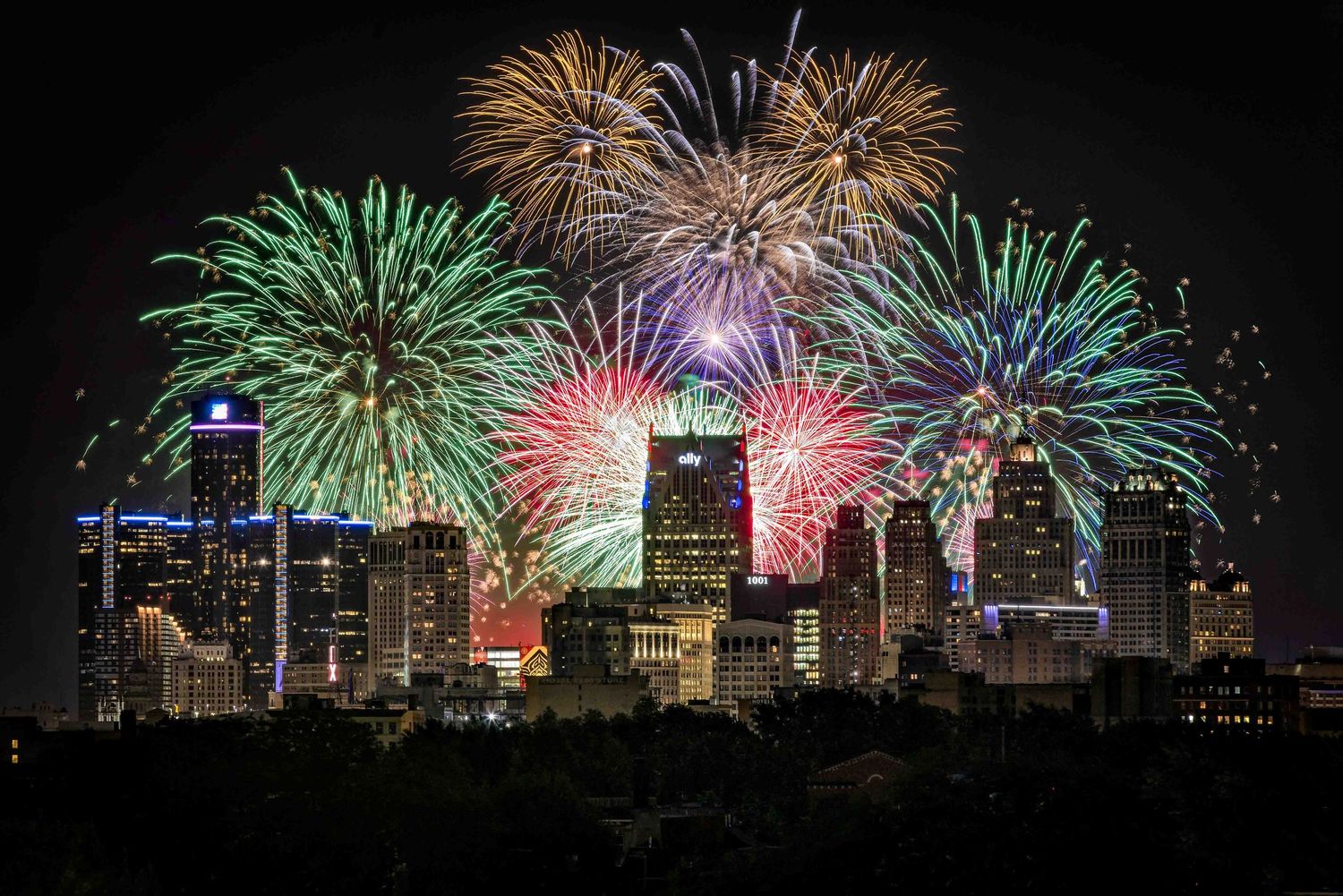 DETROIT FIREWORKS THROUGH THE YEARS - Detroit Fine Art Photos + Drone ...