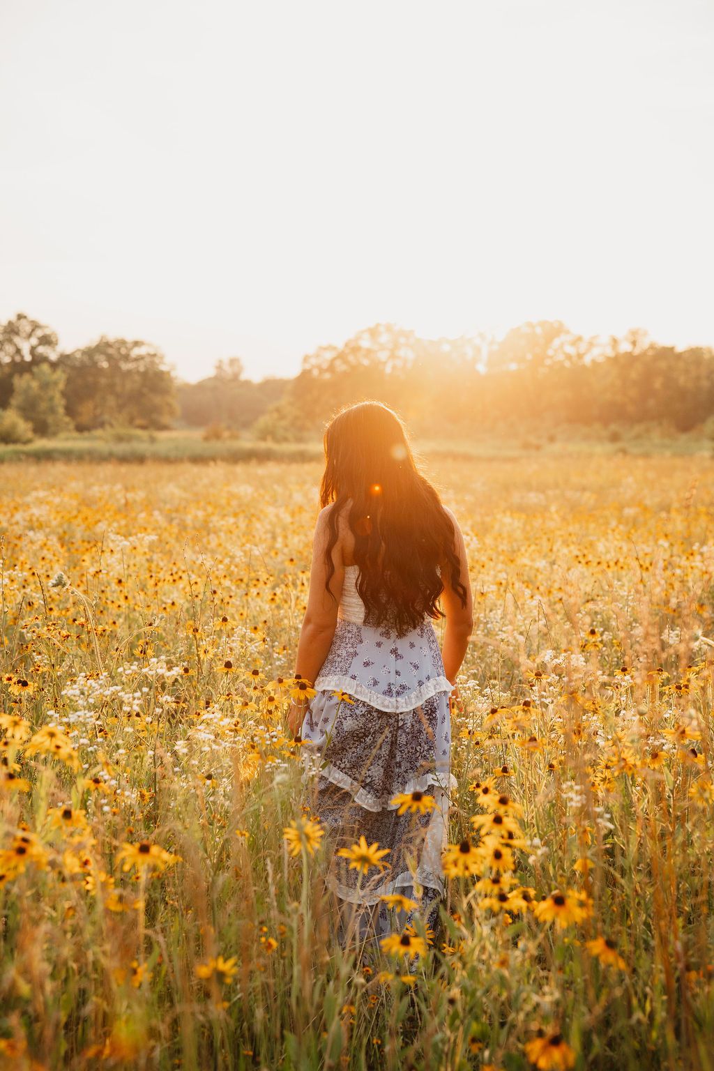 July Senior Photos at the Matthai Botanical Gardens & Wildflower Field ...