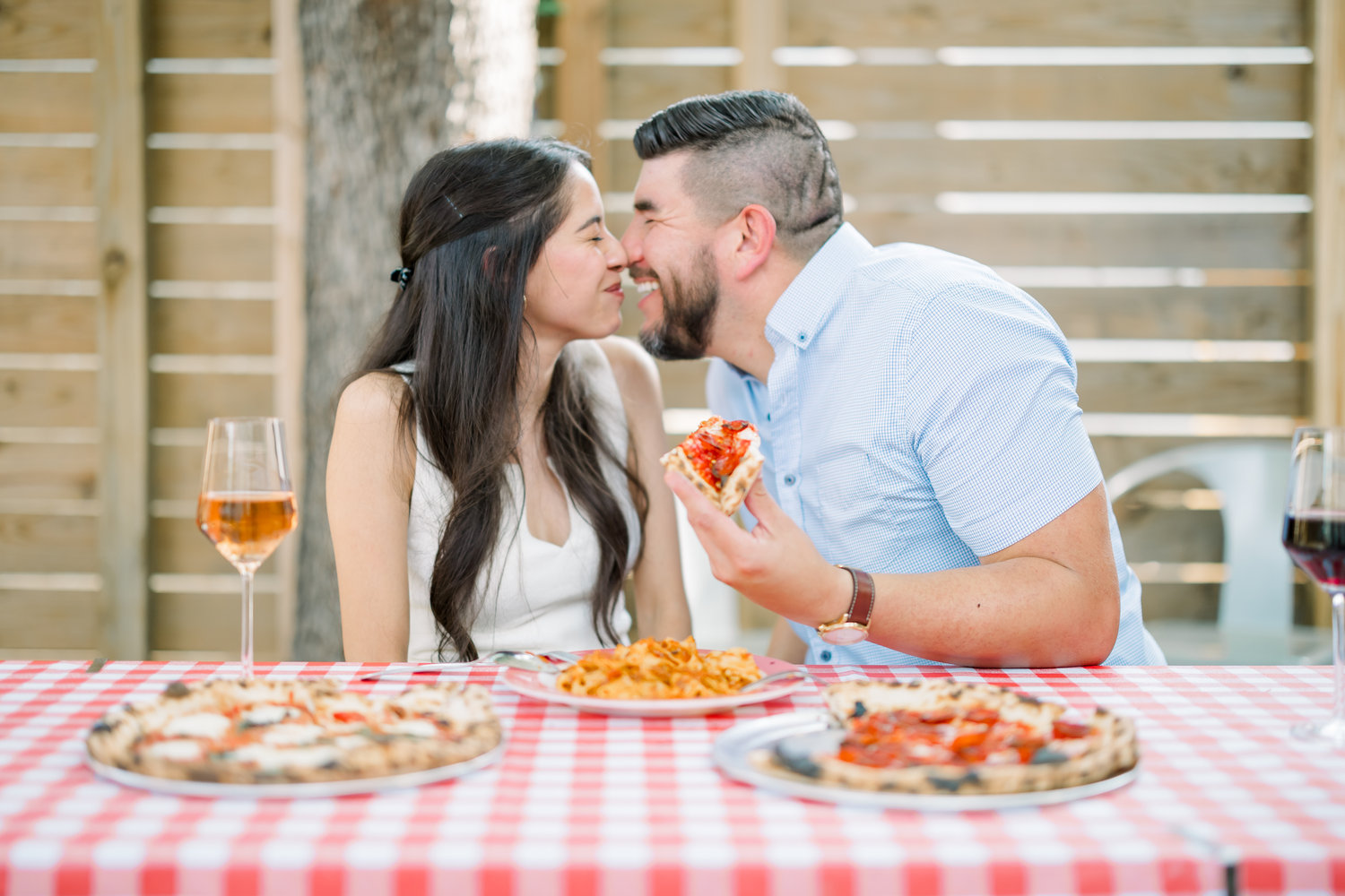 Gloria & Cesar | East Austin Sunset Engagement - Victoria Liu Photography