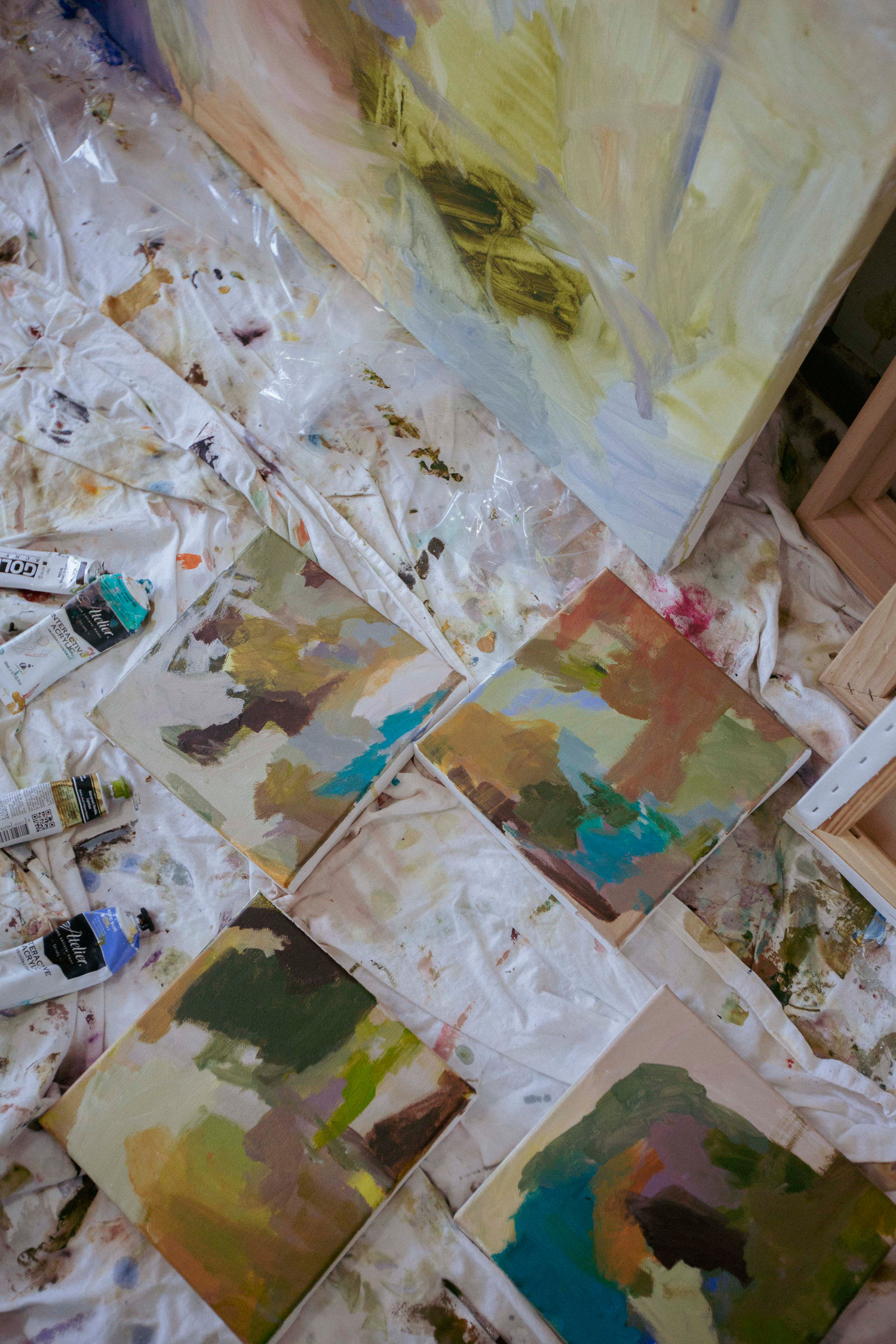 in the studio - Lucy Rice