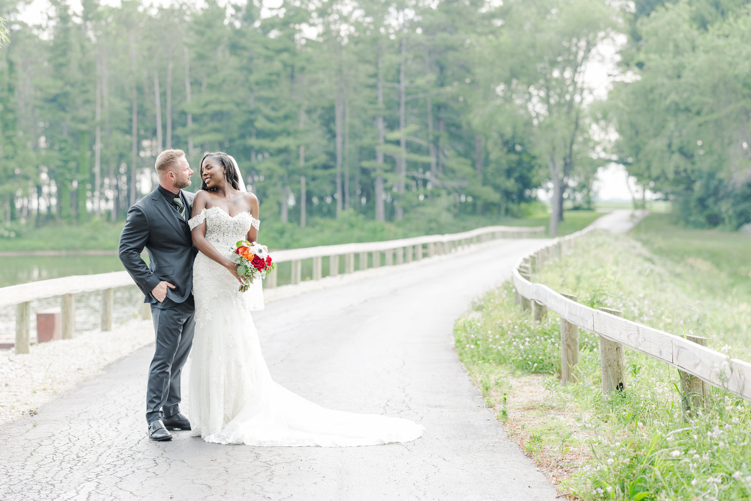 Megan & Collin | A Summer Wedding at Whispering Woods in Harvard, IL ...