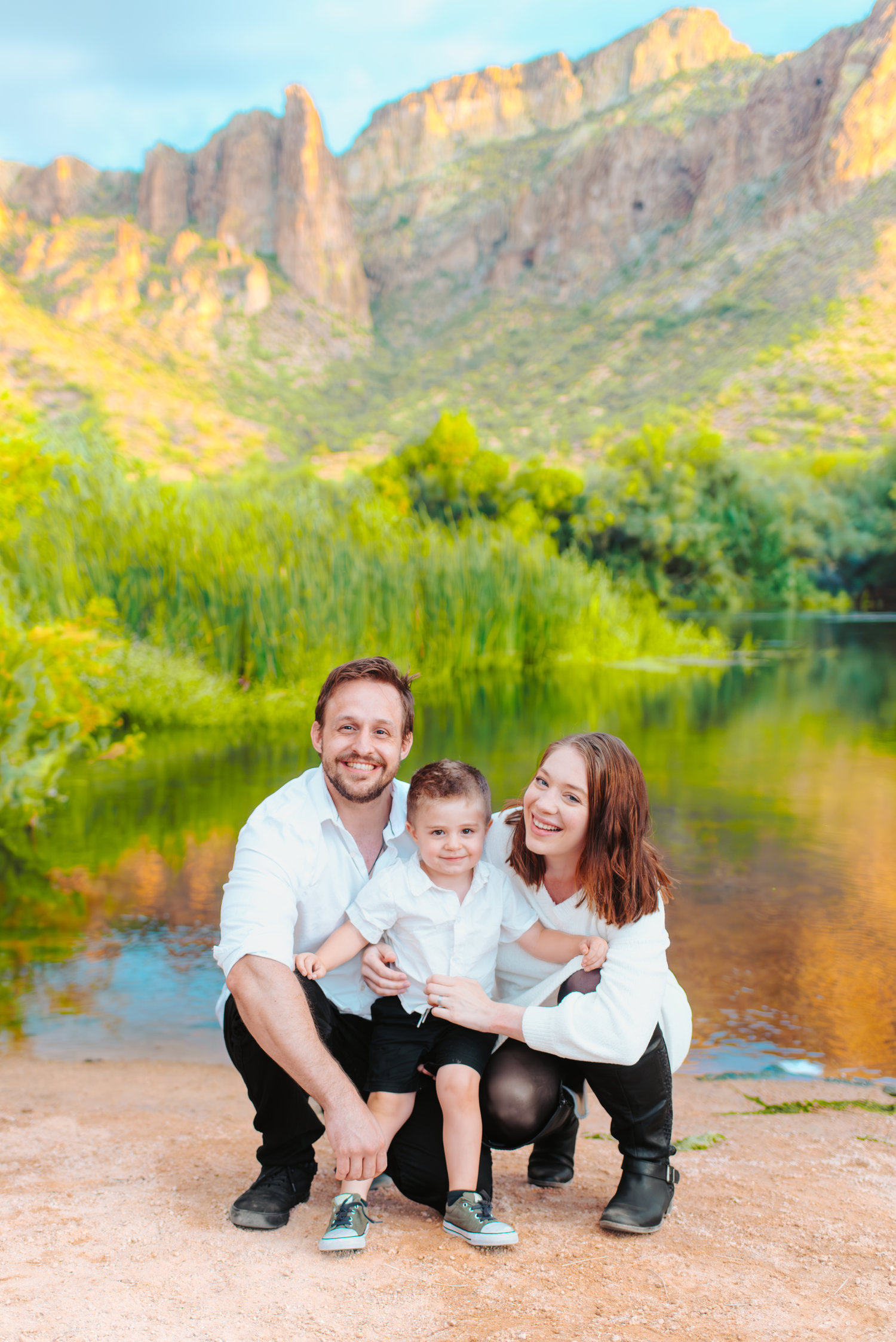 Mesa Family Photos at the Salt River - Lacey Homer Photography