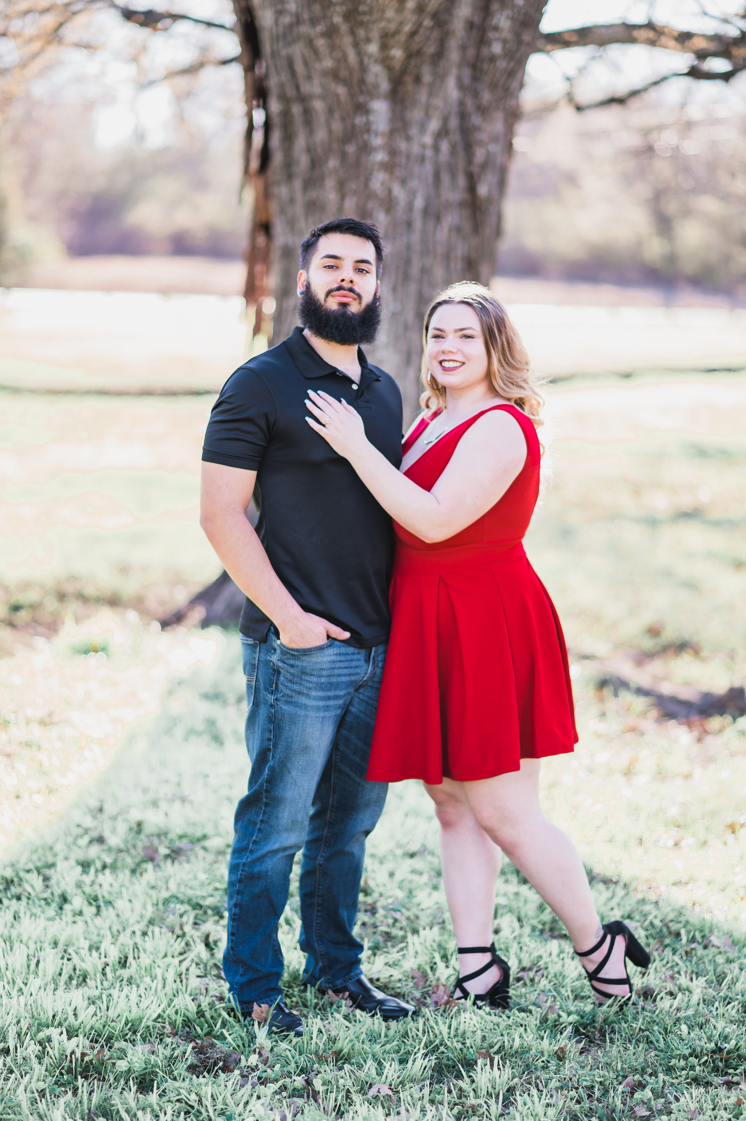 white rock lake park engagement session with Justice and Rodrick - The ...