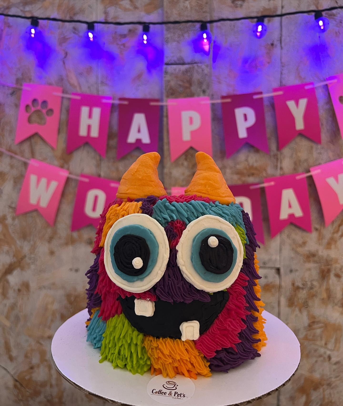 Pastel Rainbow Monster - Coffee and Pet's