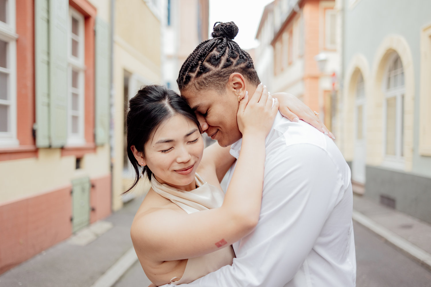 Viv & Trase's Engagement Photoshoot in the Heidelberg, Germany Old City ...