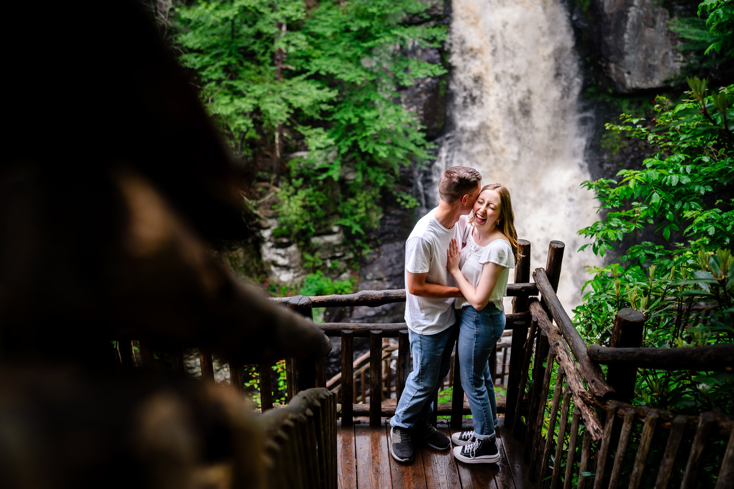 Katie & Sean's Engagement at Bushkill Falls - Christman Photography ...