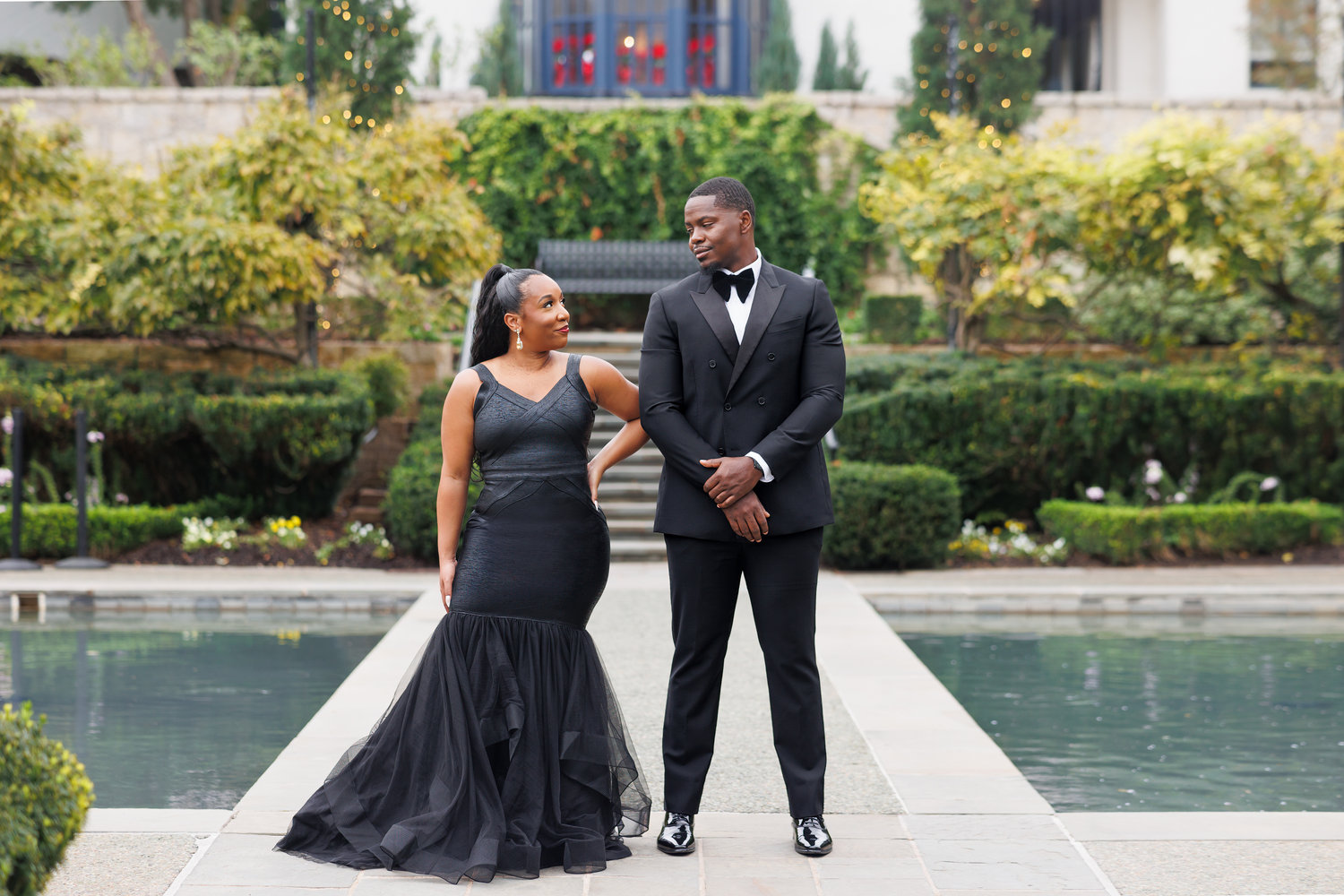 Laurin & Dimitri's Dallas Arboretum Engagement Photos | Elegant Outdoor ...