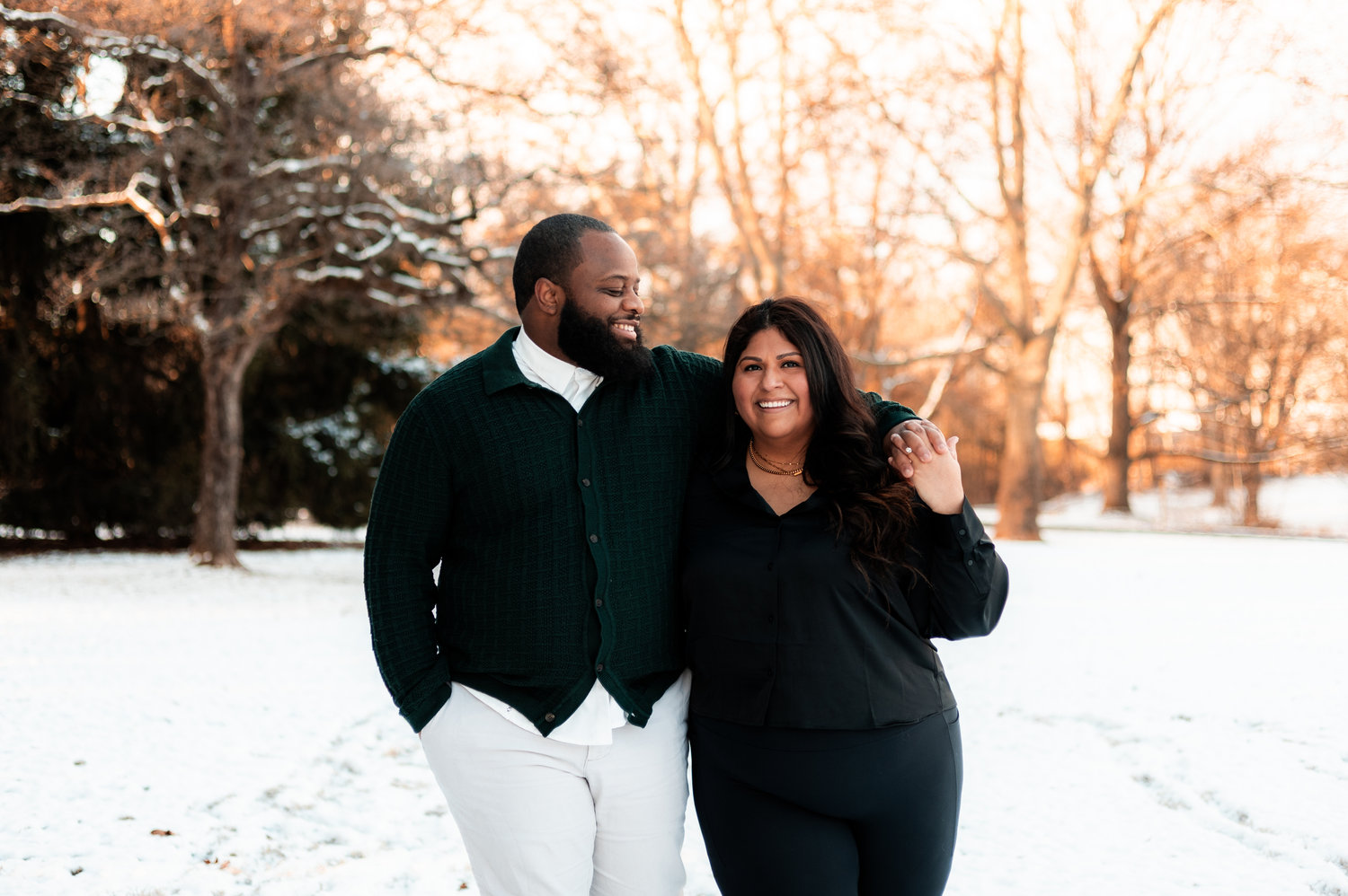 Snowy Engagement Session at Conrad Weiser Homestead - Kylie Stewart ...