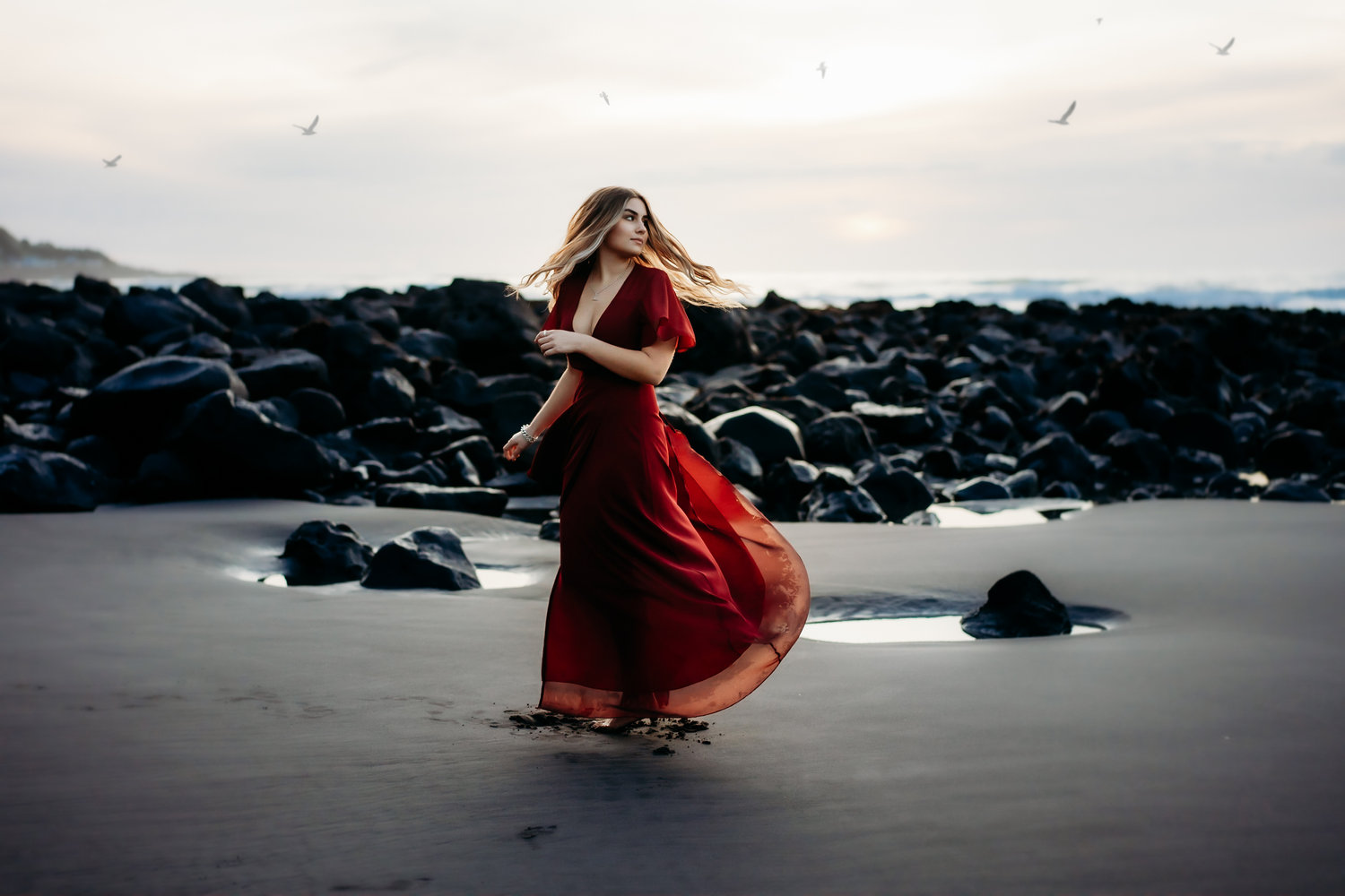 The Brown Family, Raglan Beach - Clare Gordon Photography