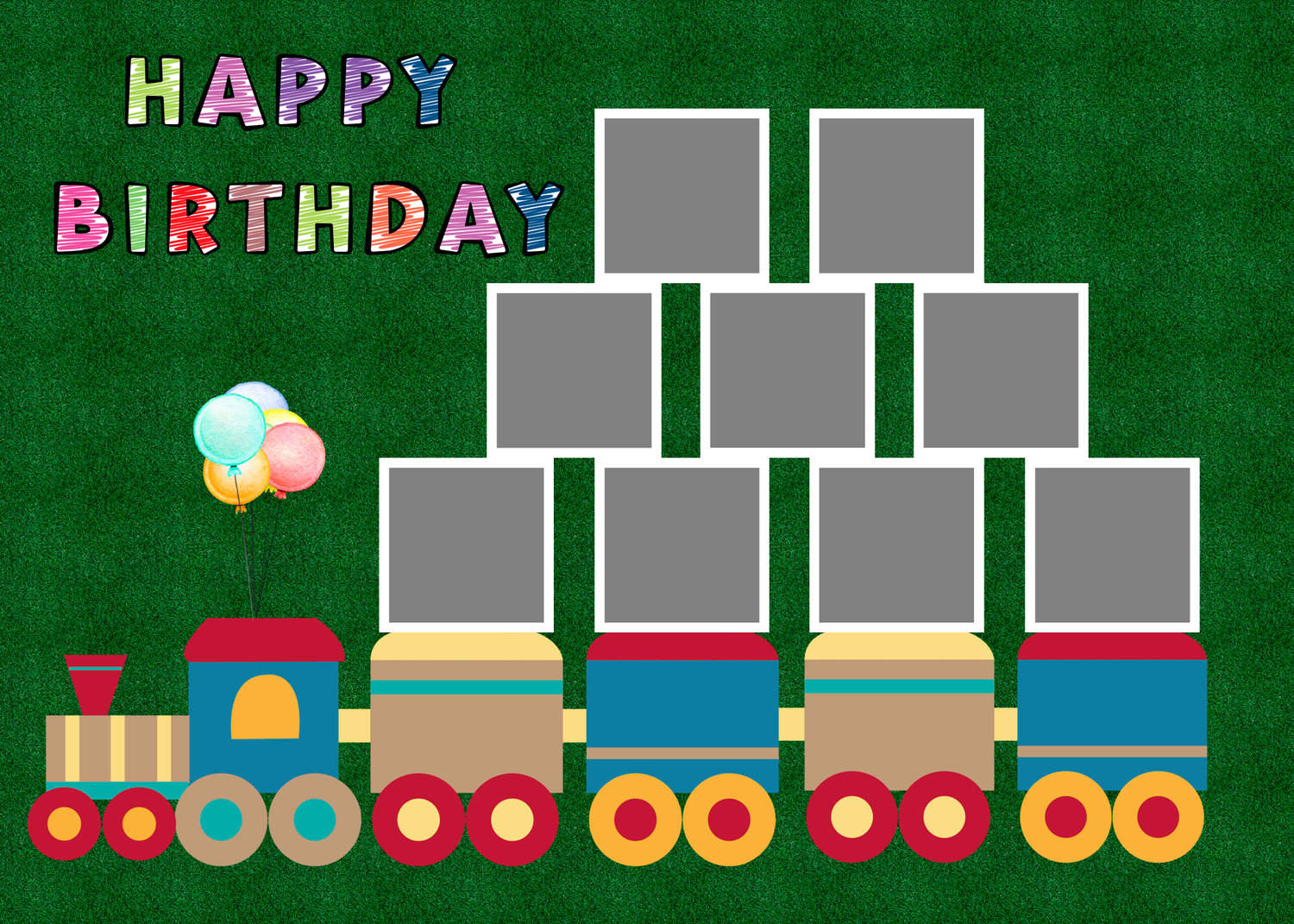 Birthday Borders and Templates - Elaine Rennie Photography