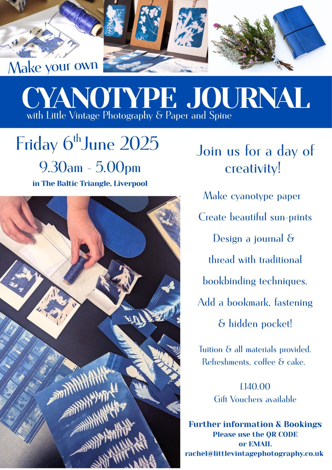 Cyanotype Journal Workshop - Little Vintage Photography