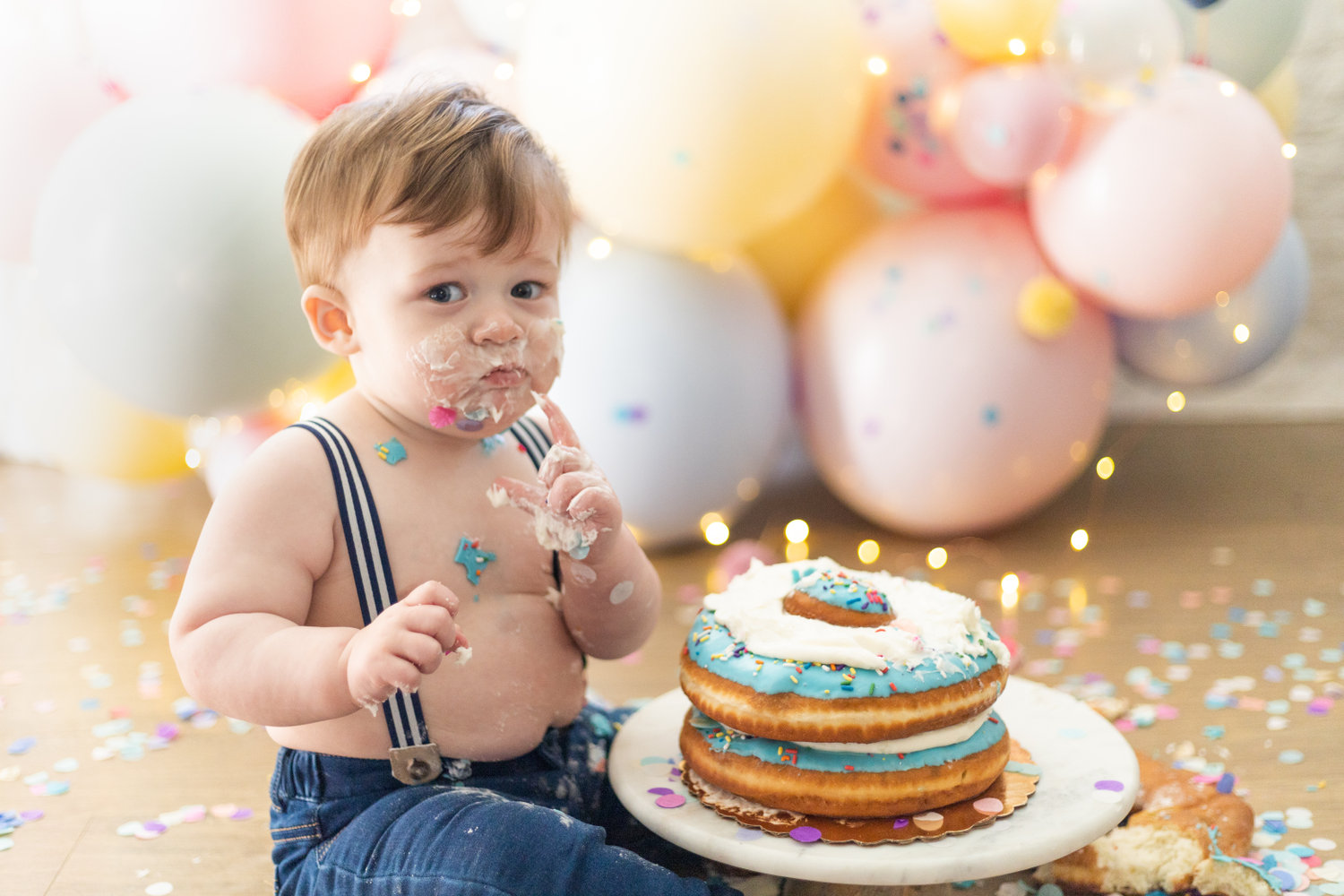 Cake Smash - Becca Gibson Photography | Charlotte, NC