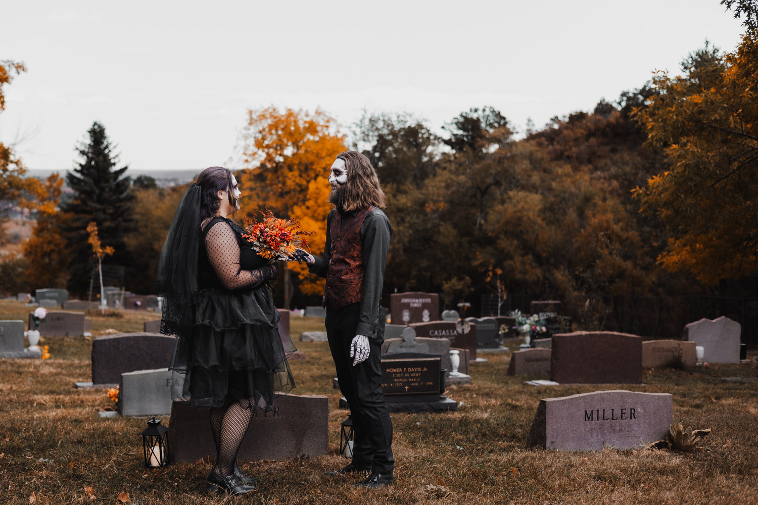 Embrace the Macabre: How to Plan a Spooky Cemetery Elopement - Carol Gardner Photography