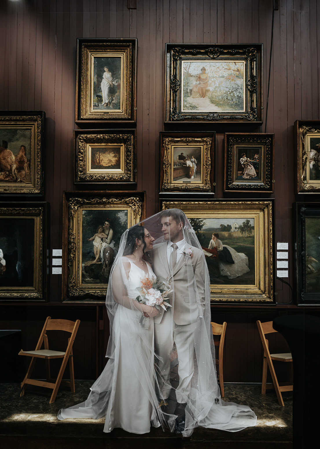 Lush Gardens and Classic Charm: Emily and Isaac’s Merrick Art Gallery ...