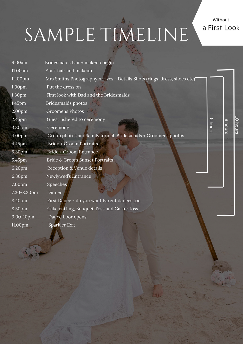how to plan your Wedding photo Timeline - Mrs Smiths Photography