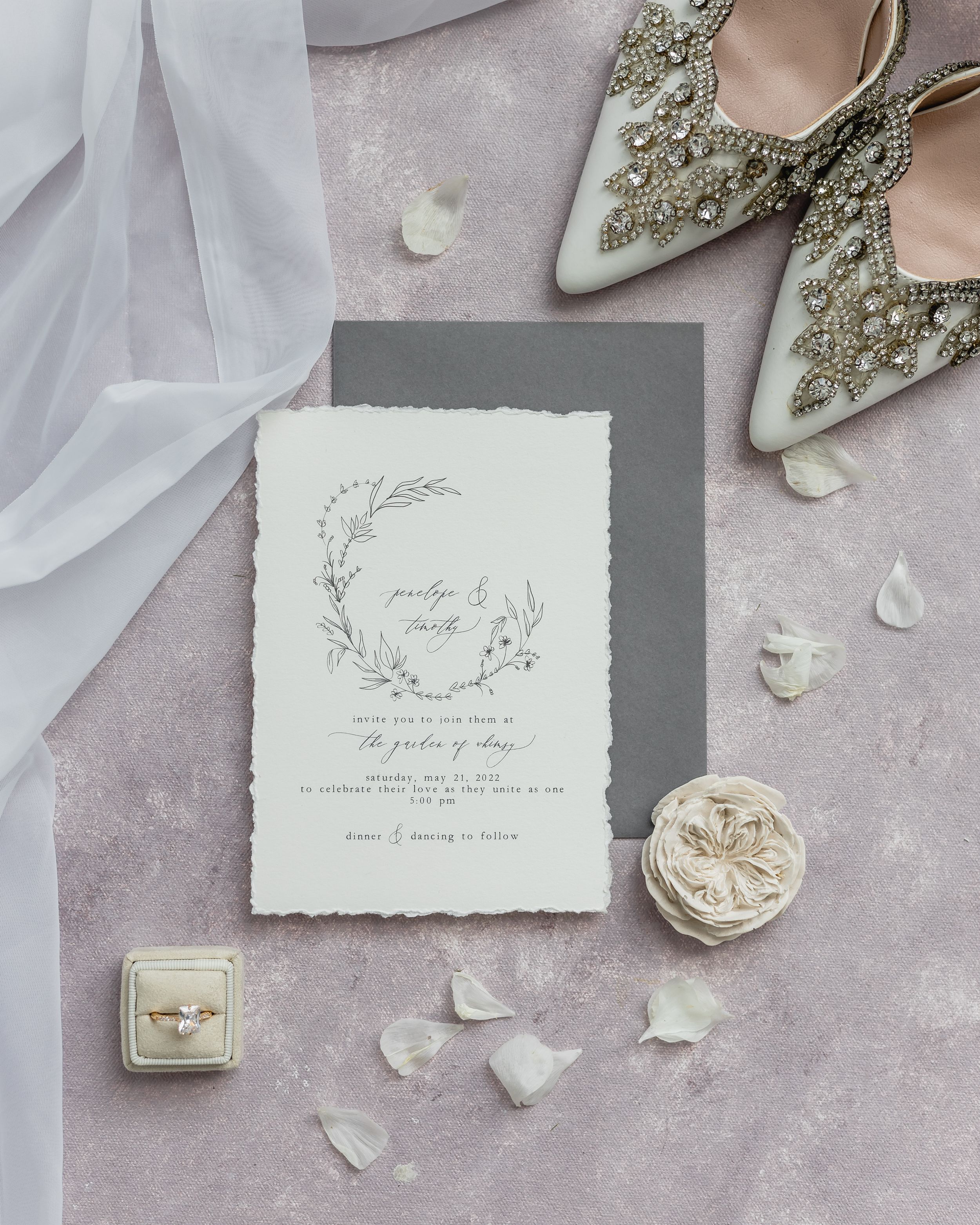 7 Elegant Wedding Invitation Designs - Victoria Natale Photography