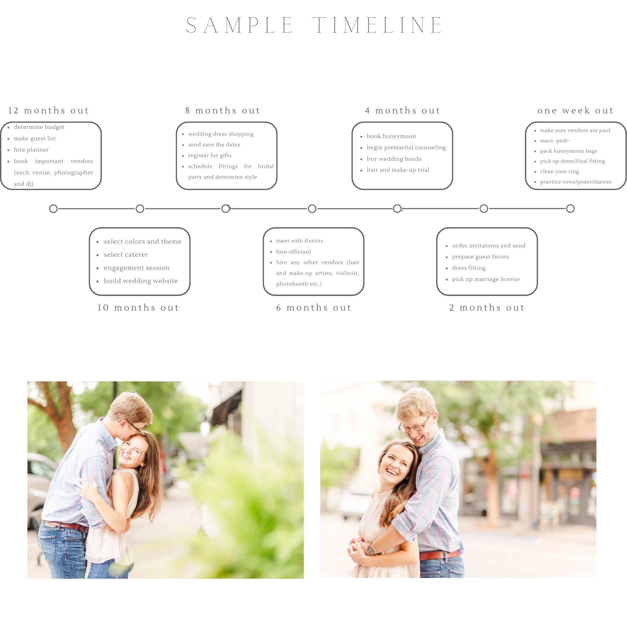 Engagement Timeline - Logan Marie Photography