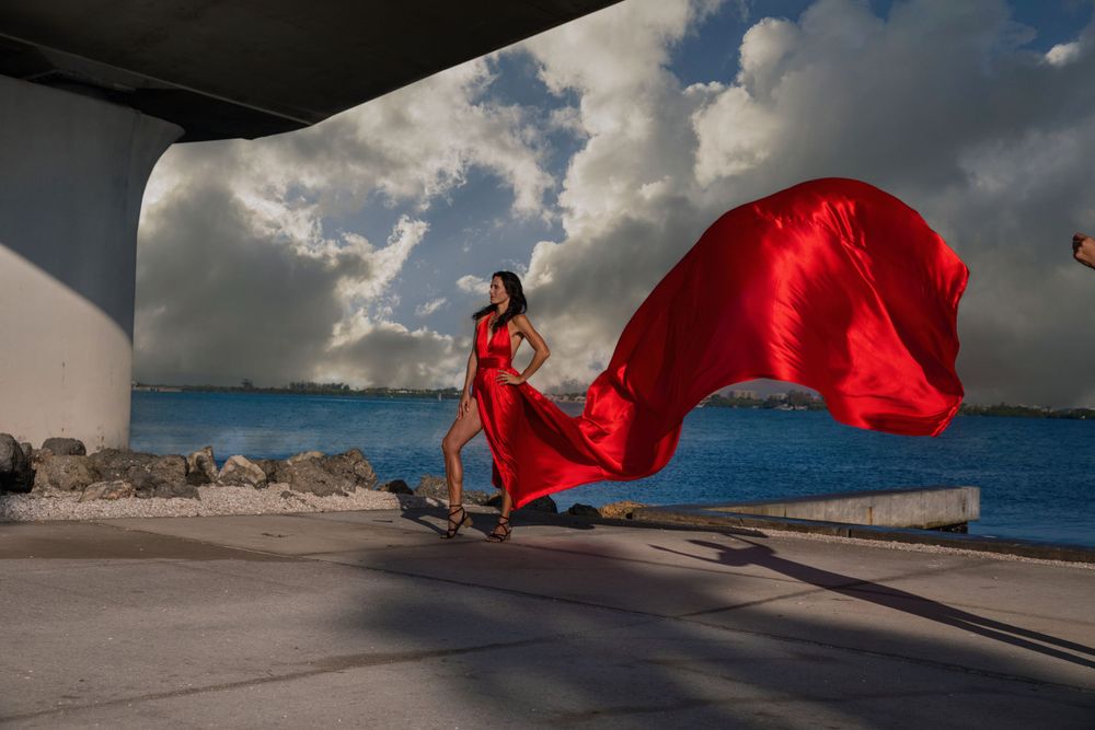 The Incredible Flying Dress Photoshoot - My Flying Dress Photo